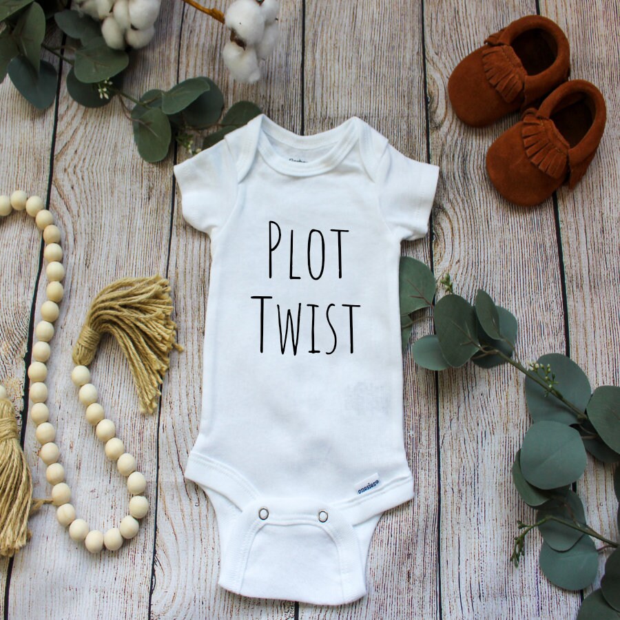 Plot Twist Baby Onsie - More Colors Available - New Baby Gift - Etsy