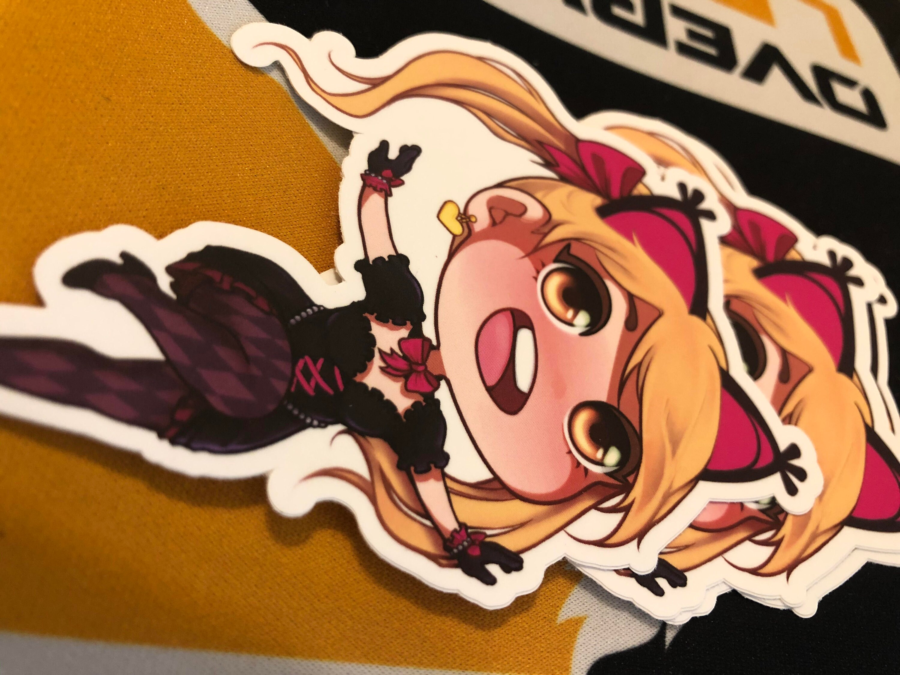 Overwatch Black Cat D.va Sticker - Etsy UK