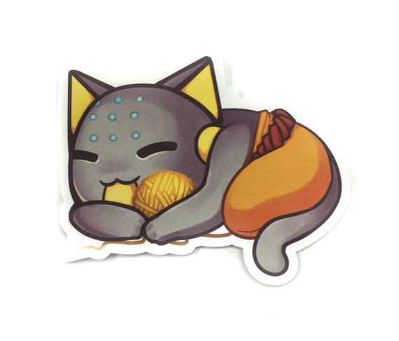 Zenyatta Cat Sticker various Sizes | Etsy