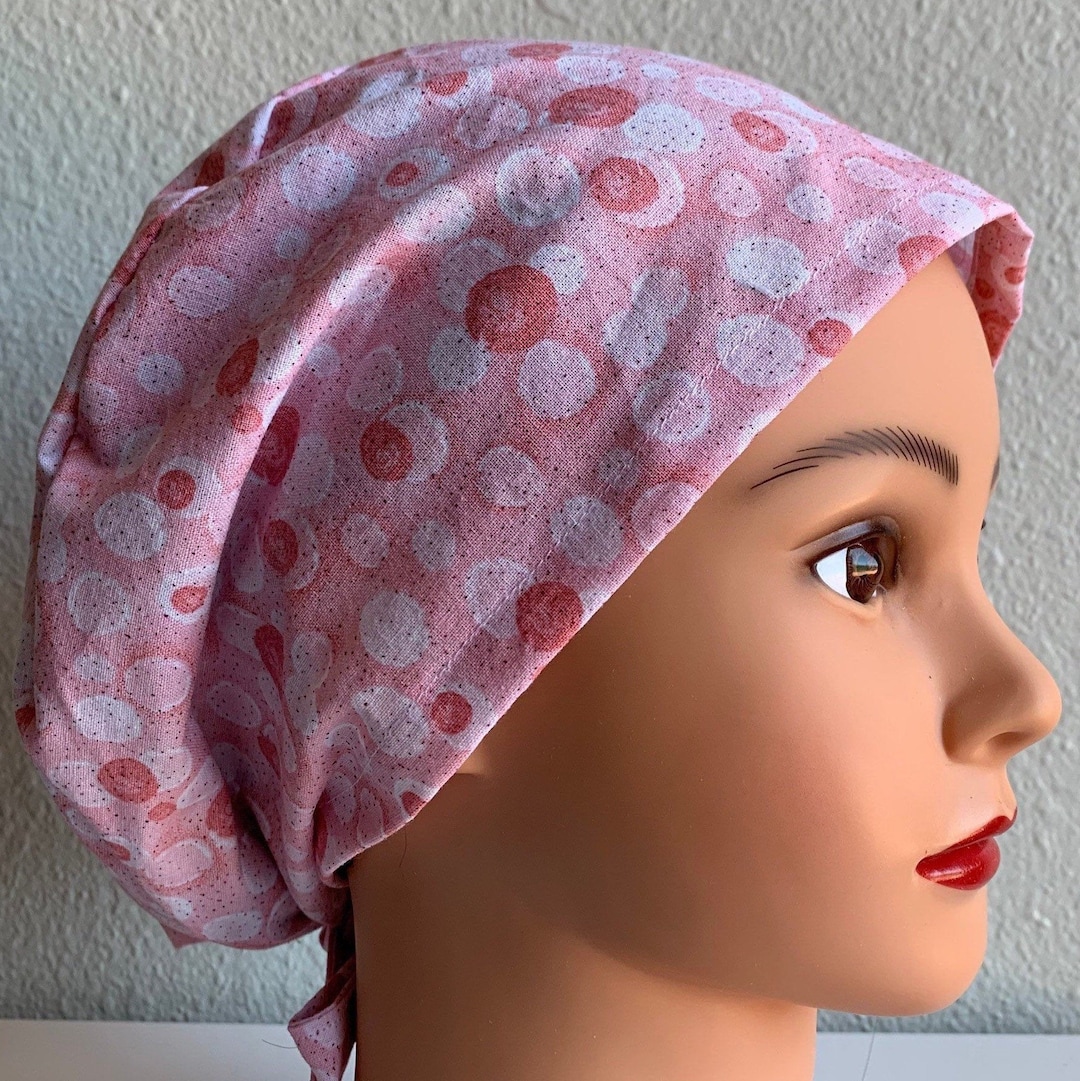 Pink Sparkle Glitter Surgical Scrub Cap With Buttons 30 Pink - Etsy