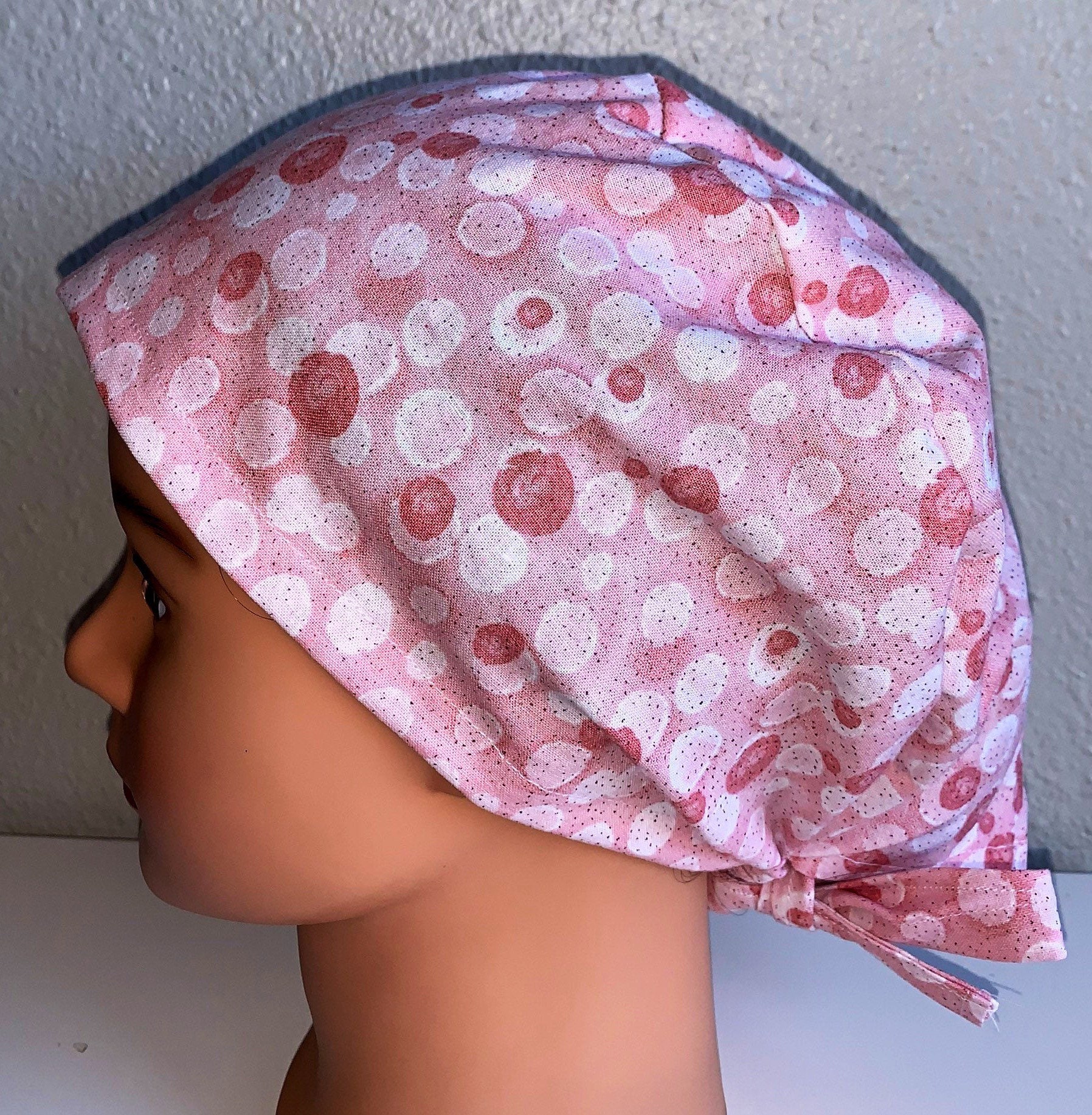 Pink Sparkle Glitter Surgical Scrub Cap With Buttons 30 Pink | Etsy