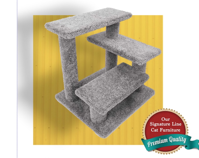 Cat Tree, 9 Step Spiral Cat Ladder, Cat Stairs With Cat Perch on Top ...