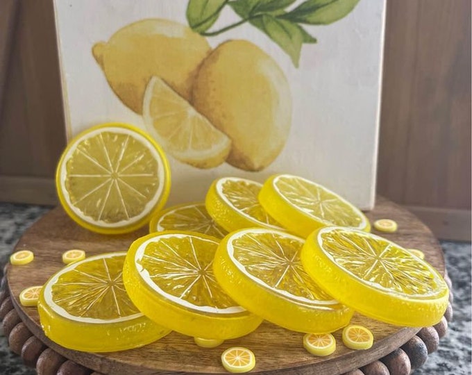 Home Wood Blocks Lemon Theme - Etsy