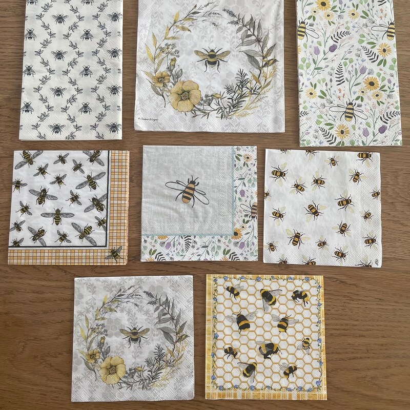 Bee Napkins - Etsy