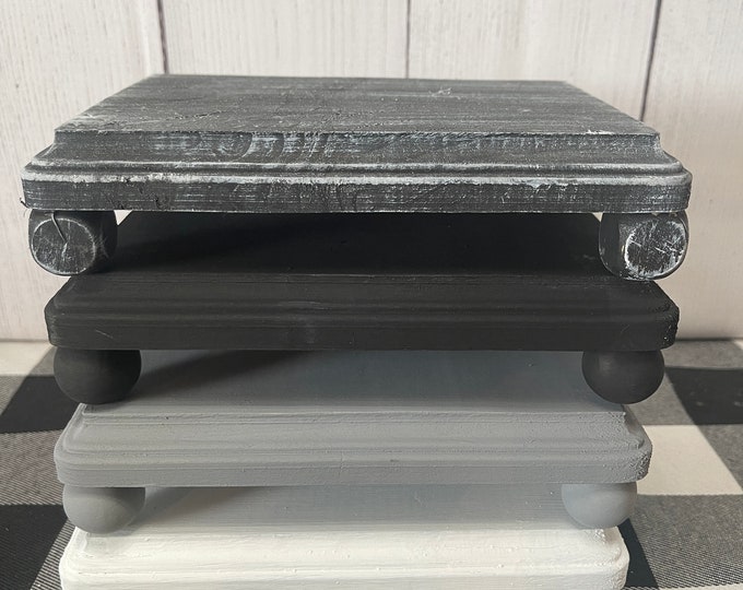 Rustic Wood Riser, Modern Farmhouse Riser, Tiered Tray, Rustic Country Decor, Mini Wood Riser ...