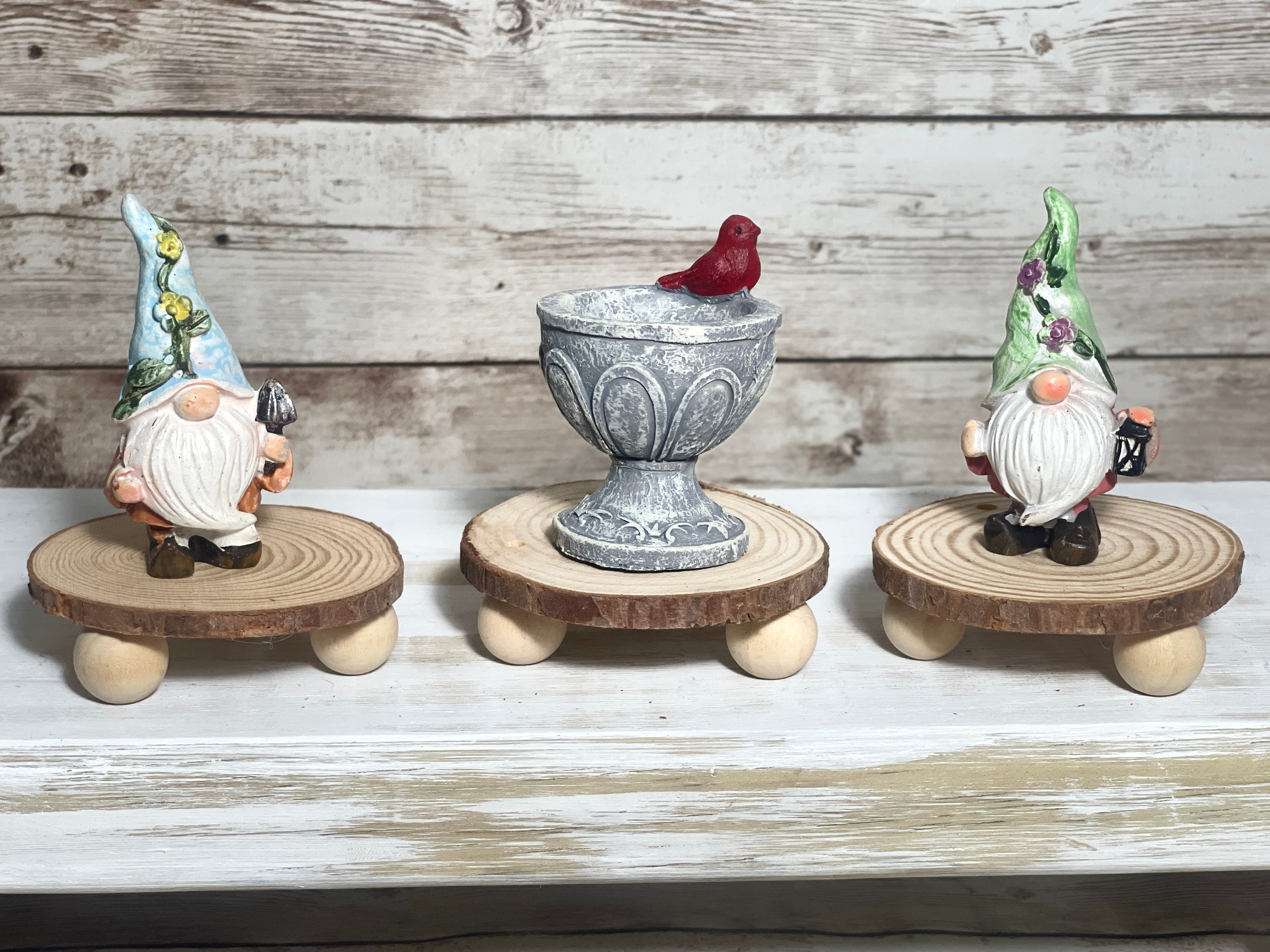 Mini Wood Cut Risers (set of 3) | Tier Tray Decor - Etsy