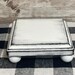 Farmhouse Handmade Square White/ Black Distressed Wood Riser - Etsy