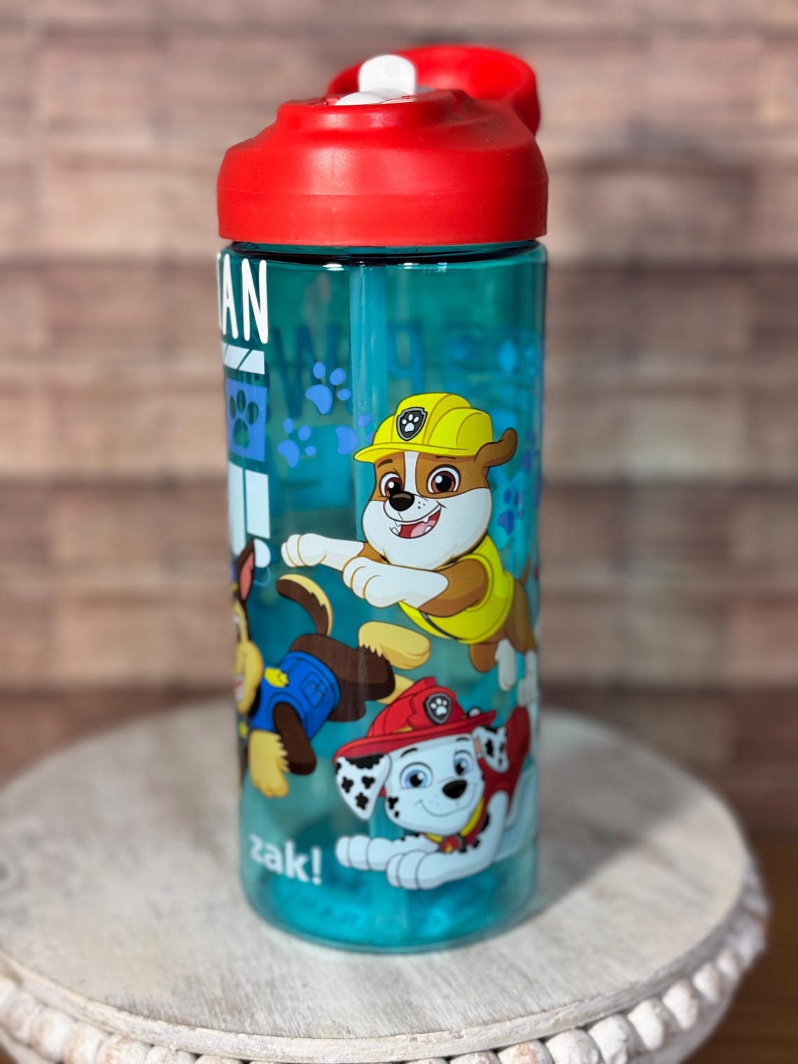 Zak Designs Paw Patrol Flip Straw Cup Personalized 16.5 Oz. - Etsy