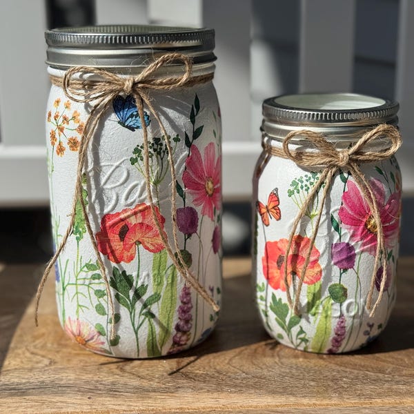 Butterfly Mason Jar - Etsy