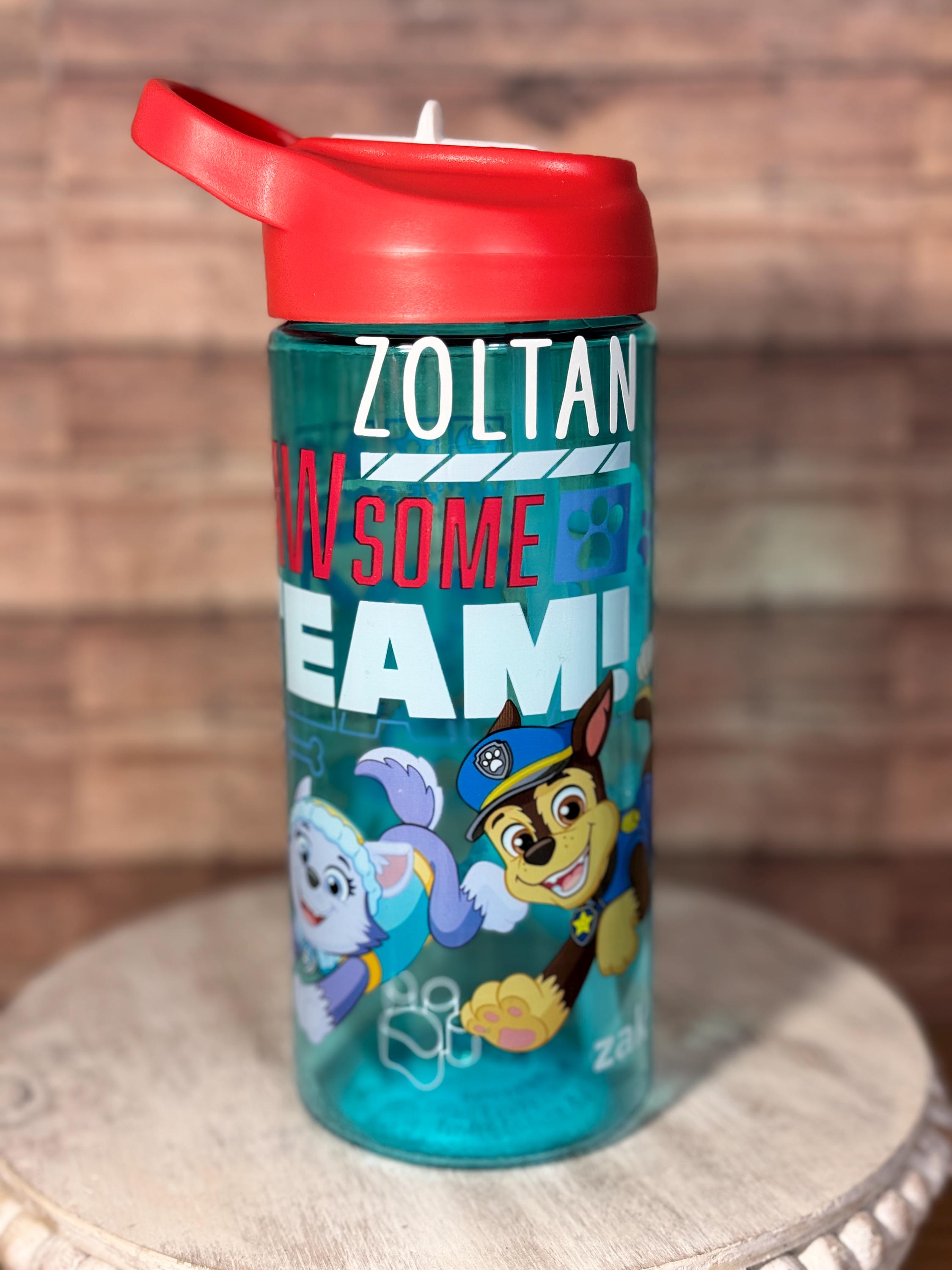 Zak Designs Paw Patrol Flip Straw Cup Personalized 16.5 Oz. - Etsy