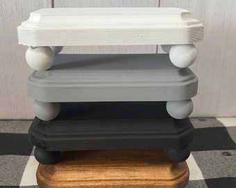 Farmhouse Table Riser Rustic Wood Tray - Etsy
