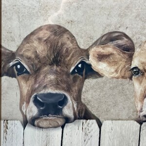 Farmhouse Calf Trio Farmhouse Kitchen Sign | Rustic Distressed | 11"x9 ...