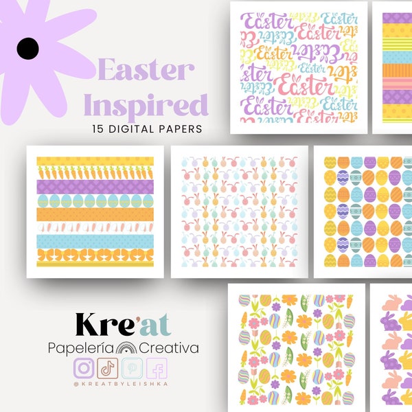 Bunny Digital Papers - Etsy
