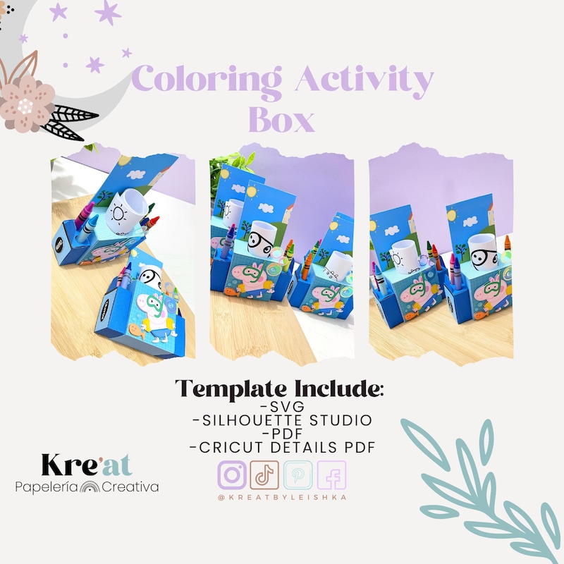 Activity Box Template - Etsy