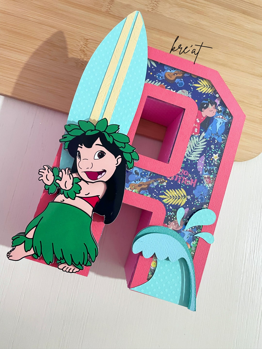 Lilo & Stitch Custom Party Lilo and Stitch 3D Letter or Number Lilo and ...