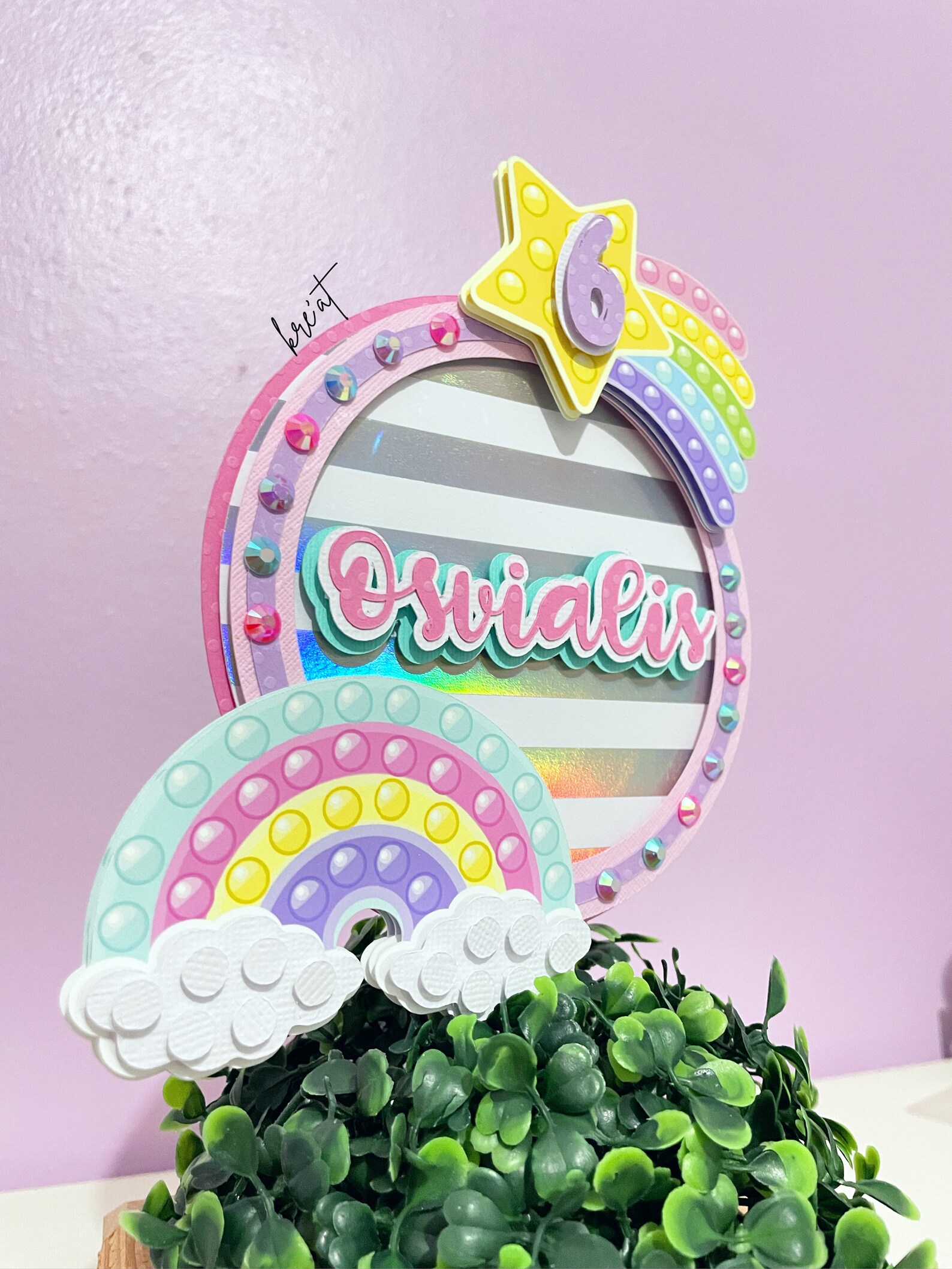 Pop It Cake Topper Pop It Birthday Party Custom Birthday - Etsy