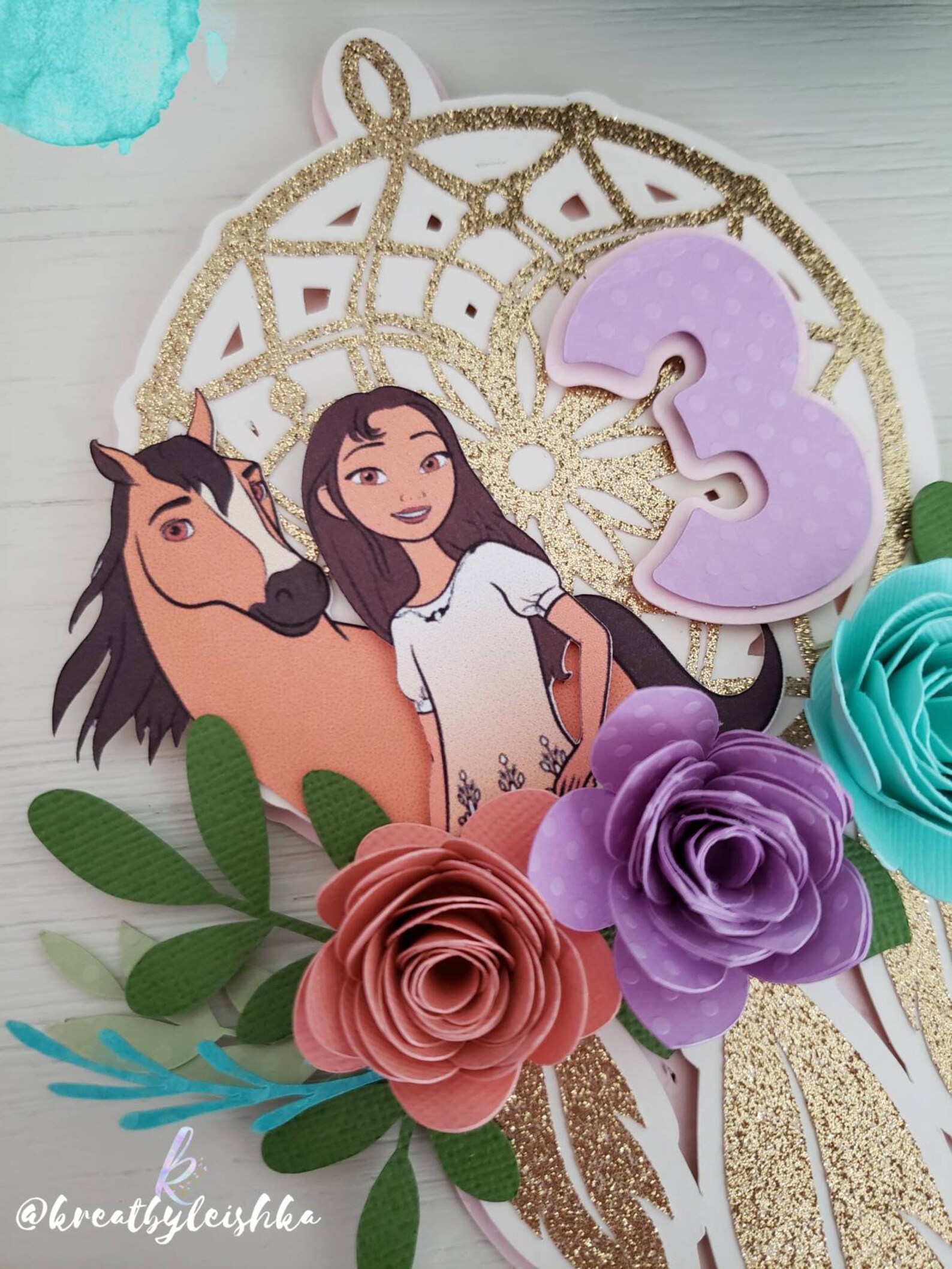 Spirit Riding Free Cake Topper - Etsy