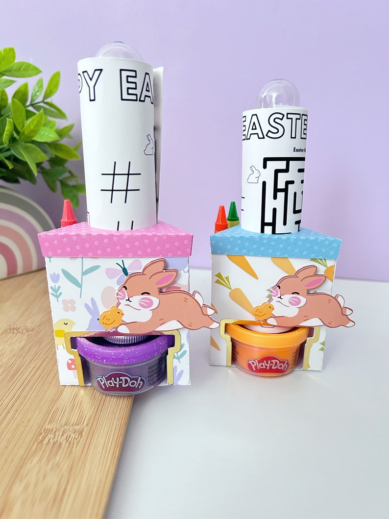 Coloring & Play-Doh Activity Box Template Coloring Pages Box - Etsy España