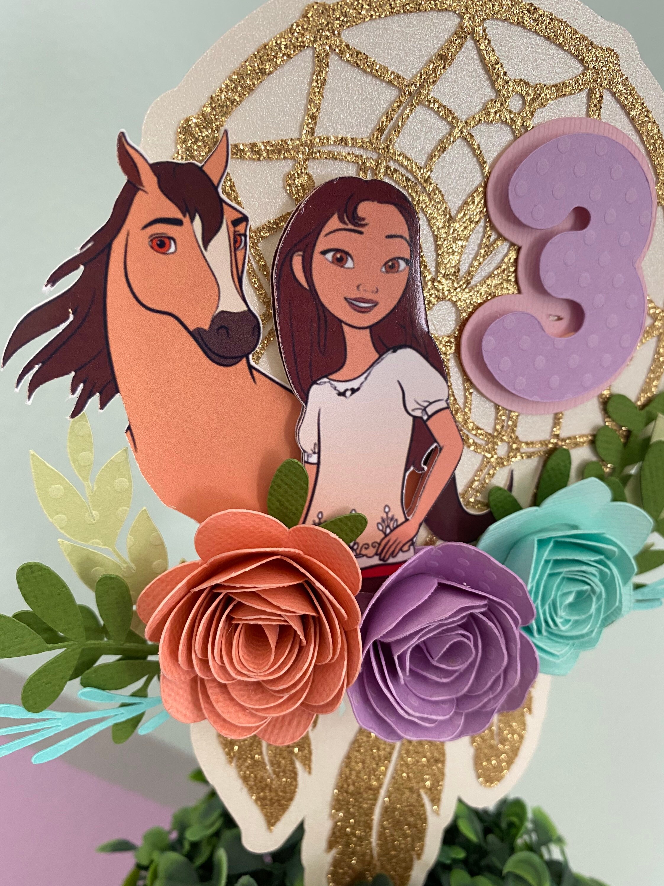 Spirit Riding Free Cake Topper - Etsy España