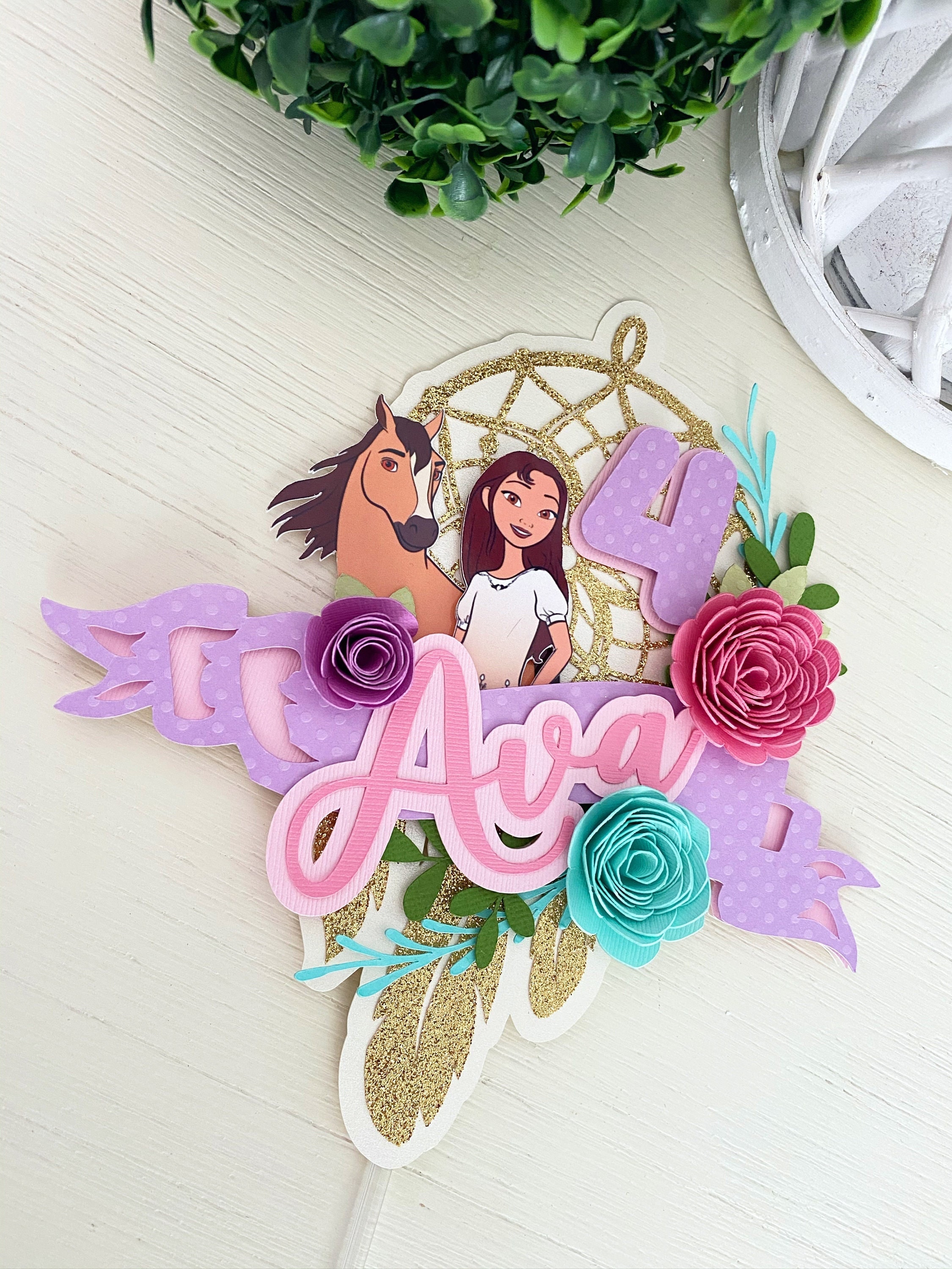 Spirit Riding Free Cake Topper - Etsy España