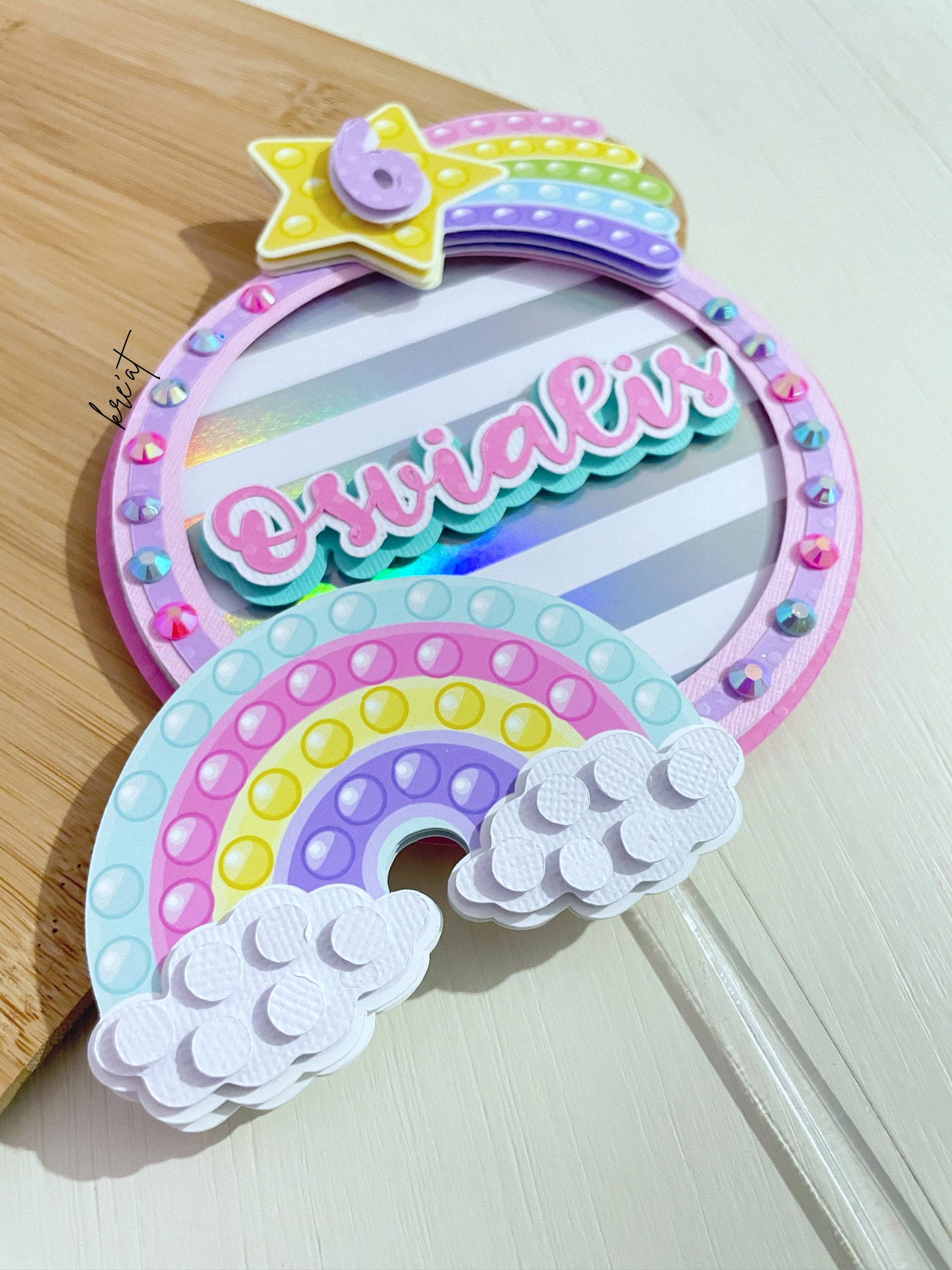 Pop It Cake Topper Pop It Birthday Party Custom Birthday - Etsy