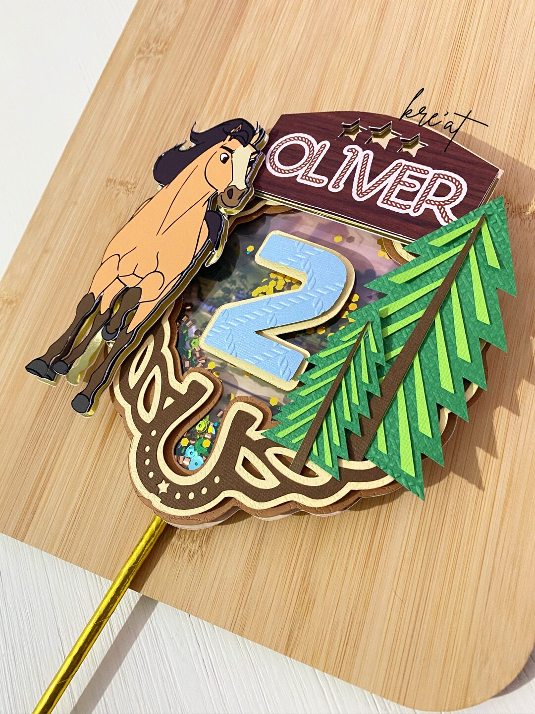 Spirit Riding Free Cake Topper Spirit Cake Topper Shaker - Etsy