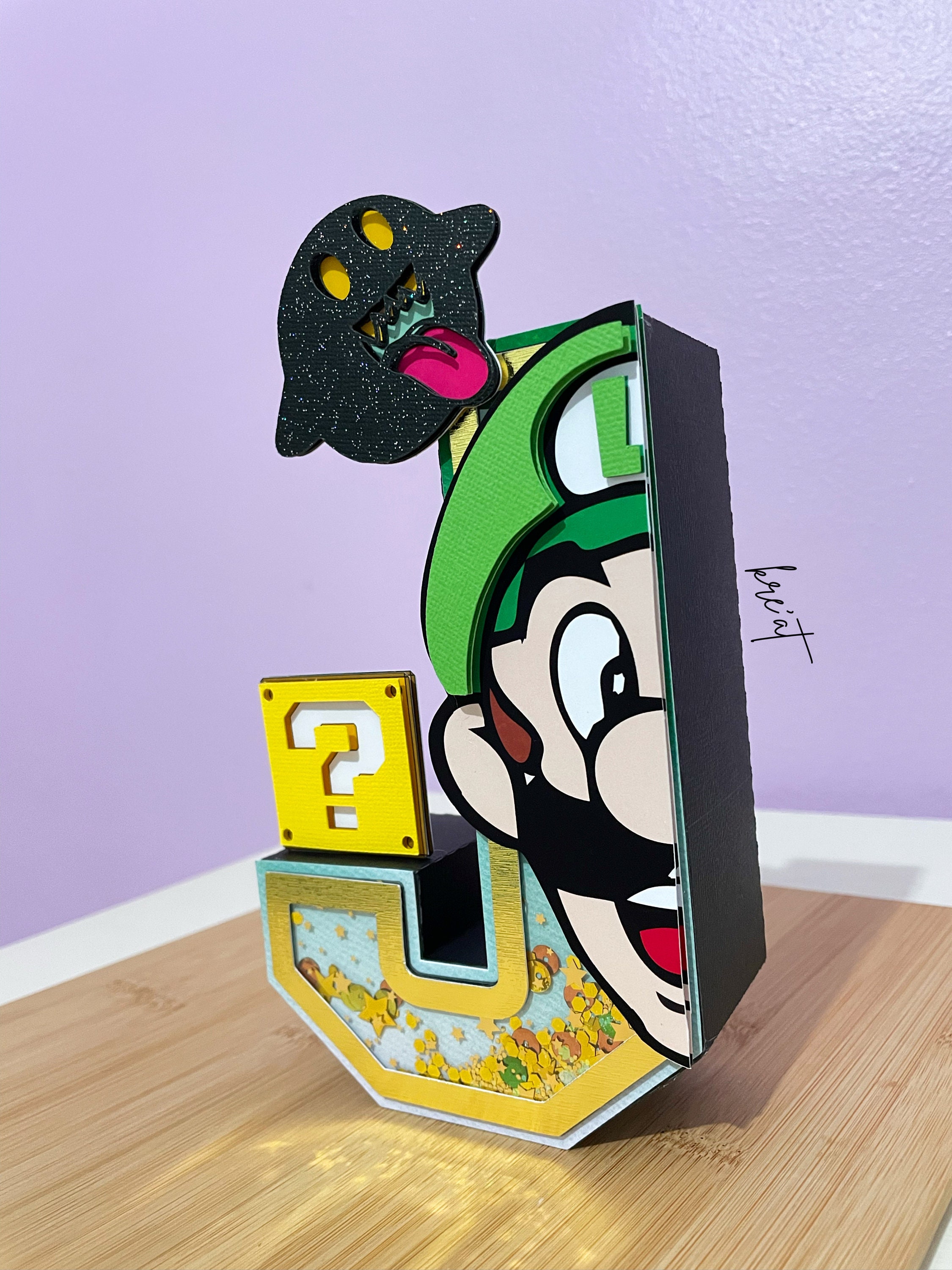 Mario Bros 3D Letters/numbers Mario Bros Party Mario Bros - Etsy