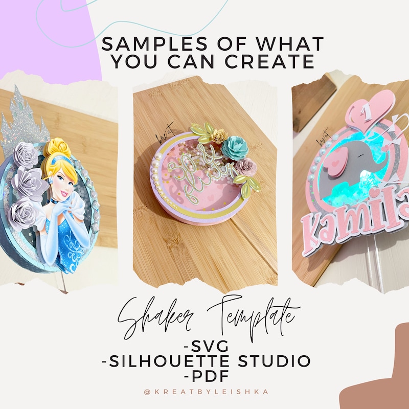 Shaker Cake Topper Svg - Etsy