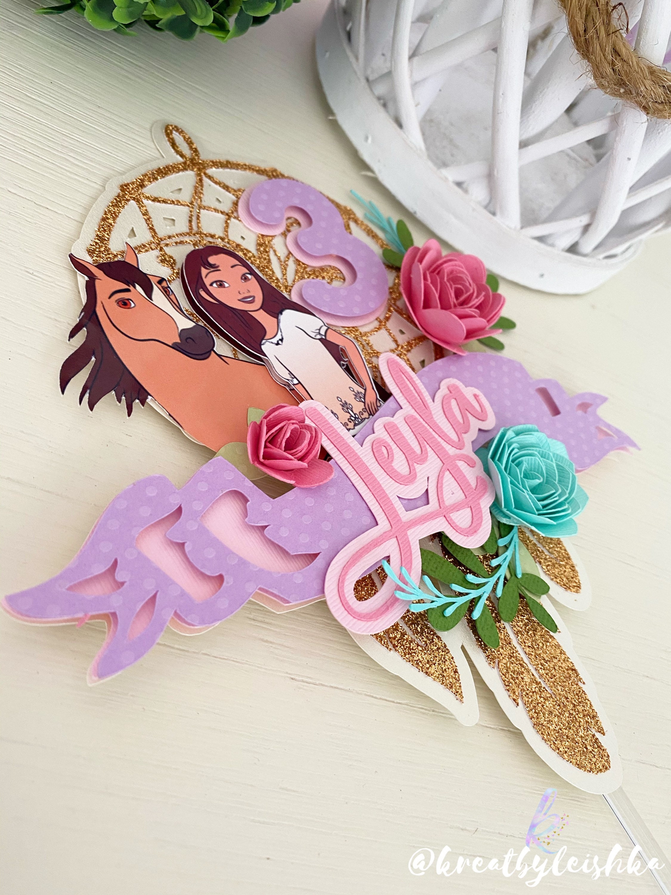 Spirit Riding Free Cake Topper - Etsy