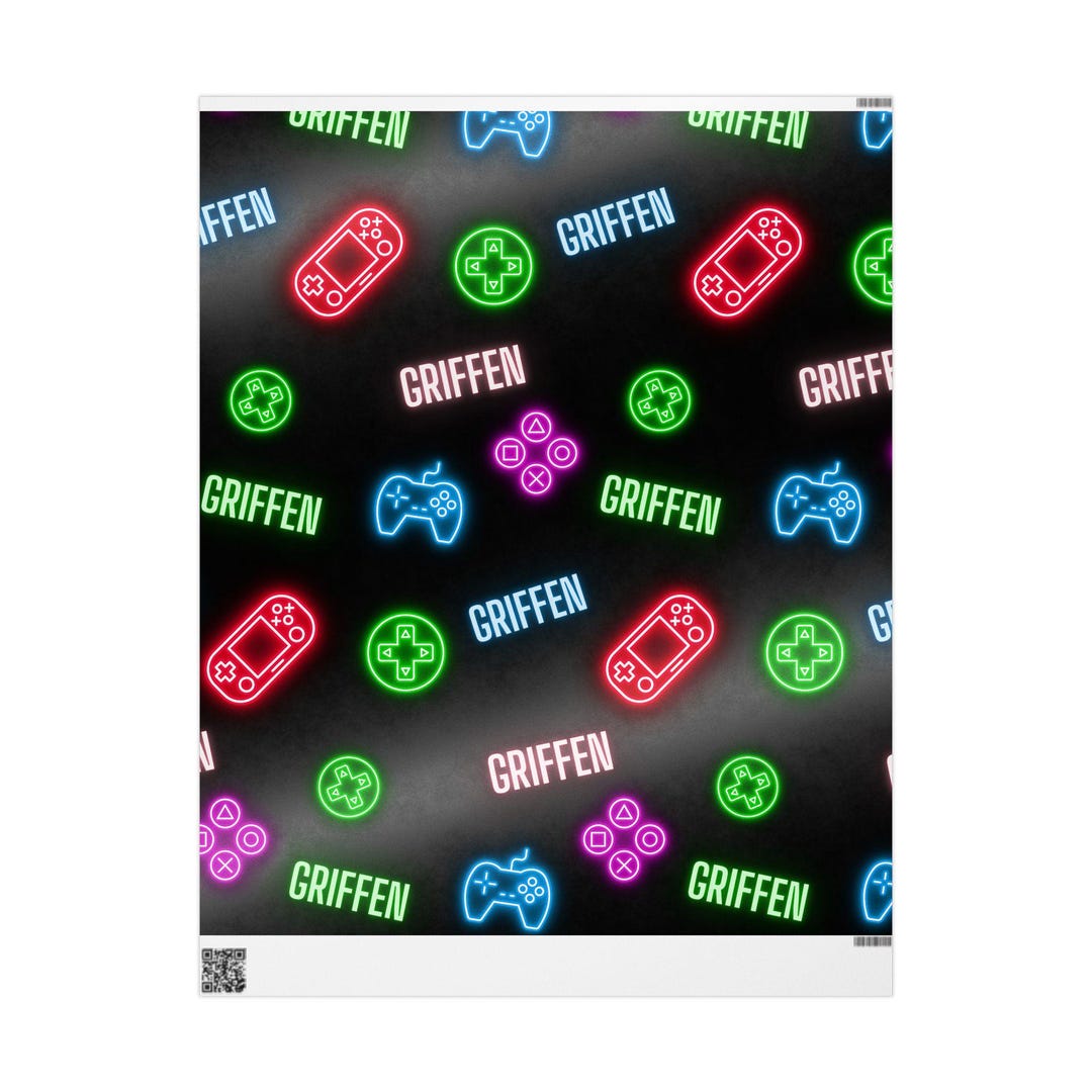 Custom Gamer Wrapping Paper - Etsy