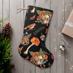Dark Cottagecore Mushroom Christmas Stocking, Spooky Cottage Core Home ...