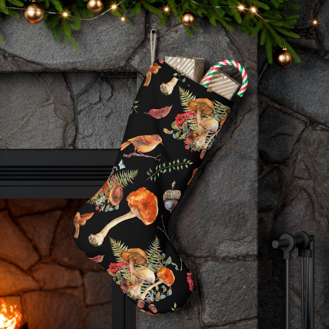 Dark Cottagecore Mushroom Christmas Stocking, Spooky Cottage Core Home ...
