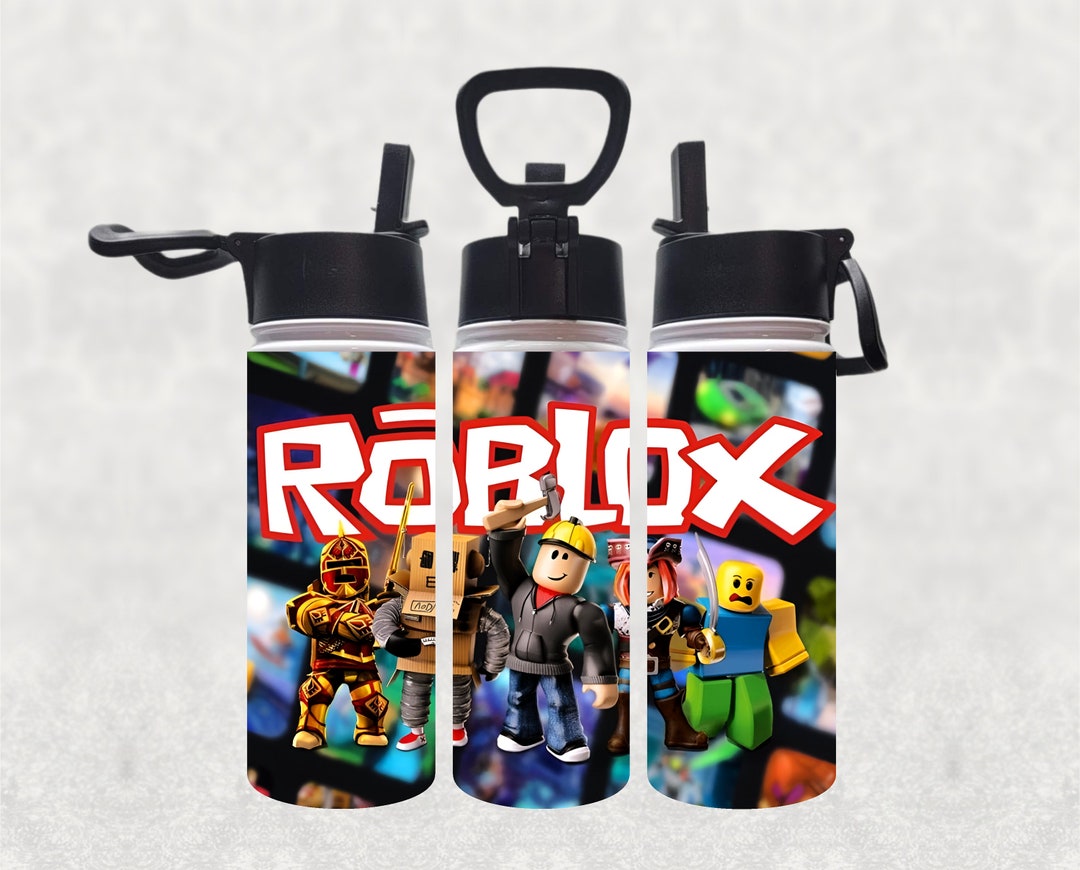 Personalized Robot Blox Print 18oz Water Bottle - Etsy