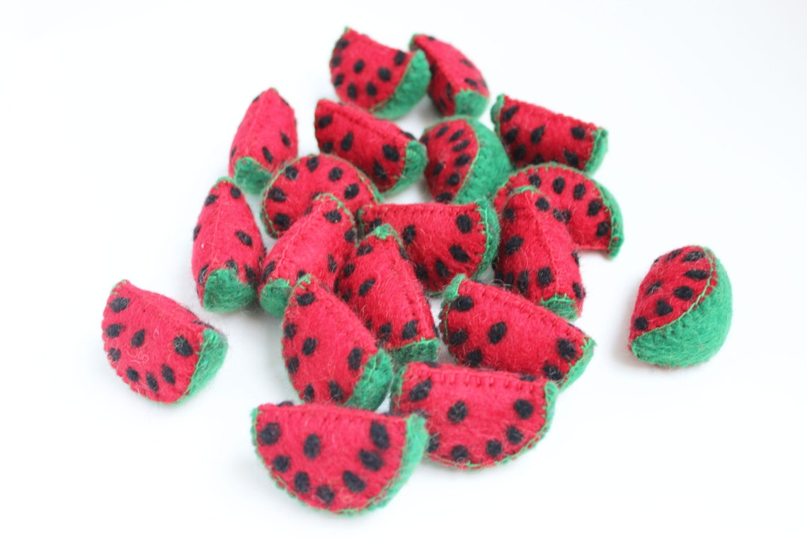 Felt Fruits // Felt Apple Slices // Felt Orange Slices // Felt - Etsy