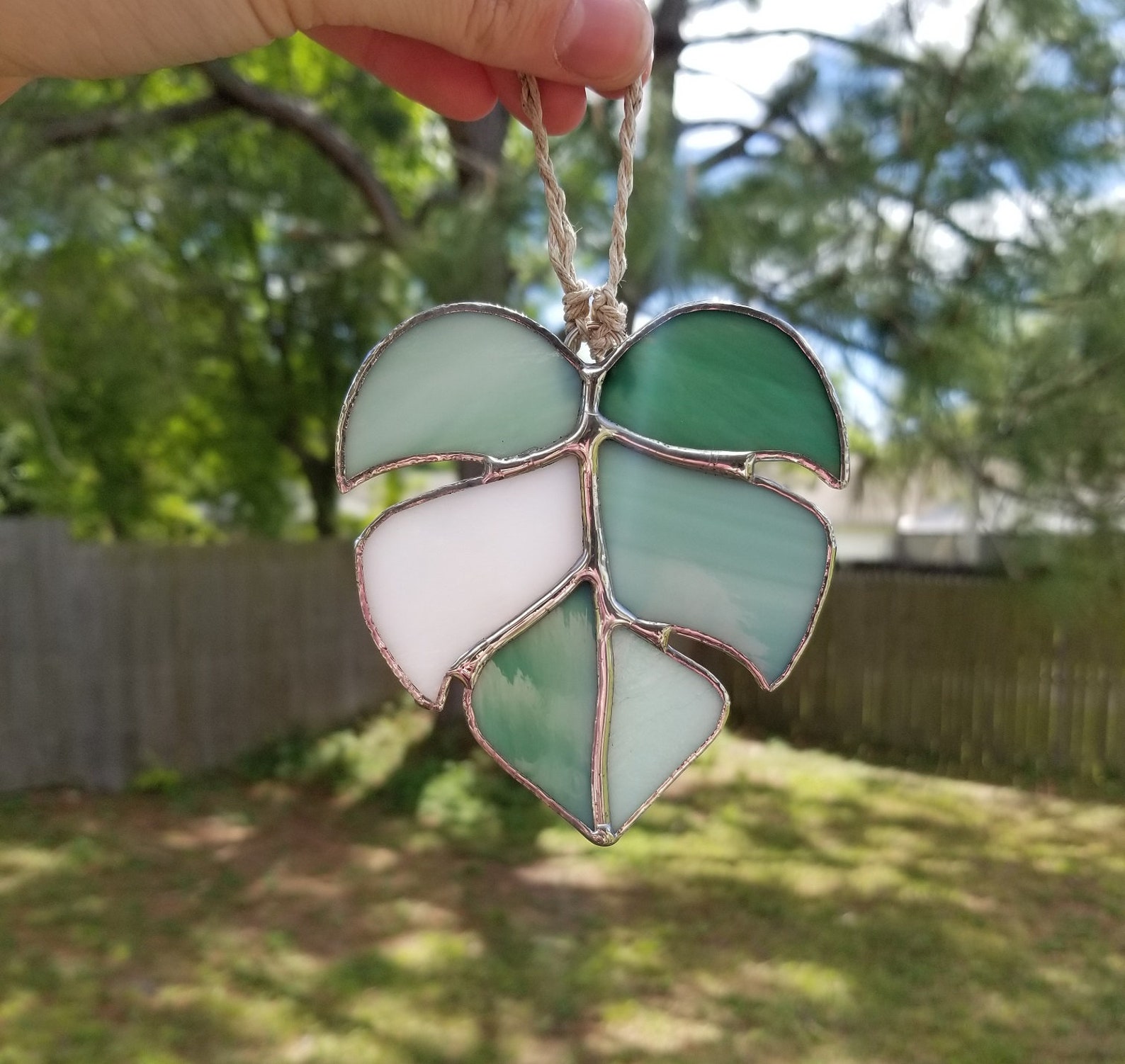 MINI Monstera Stained Glass Pattern - PDF Digital Download - Etsy