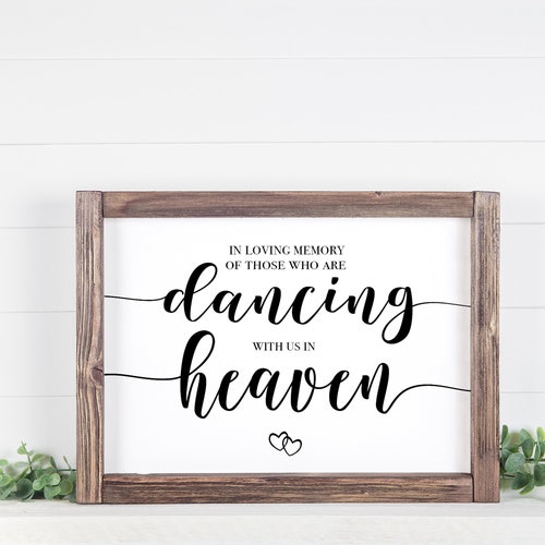 Memorial Table Sign Memorial Table Digital Download in - Etsy