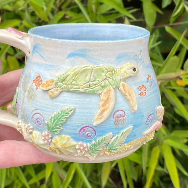 Turtle Mug - Etsy