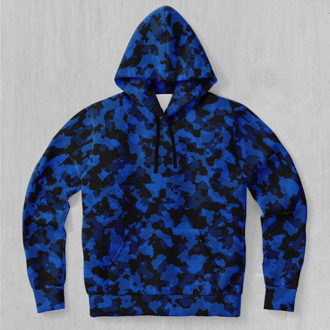 Oceania Blue Camo Streetwear Camouflage All Over Print Unisex Hoodie - Etsy