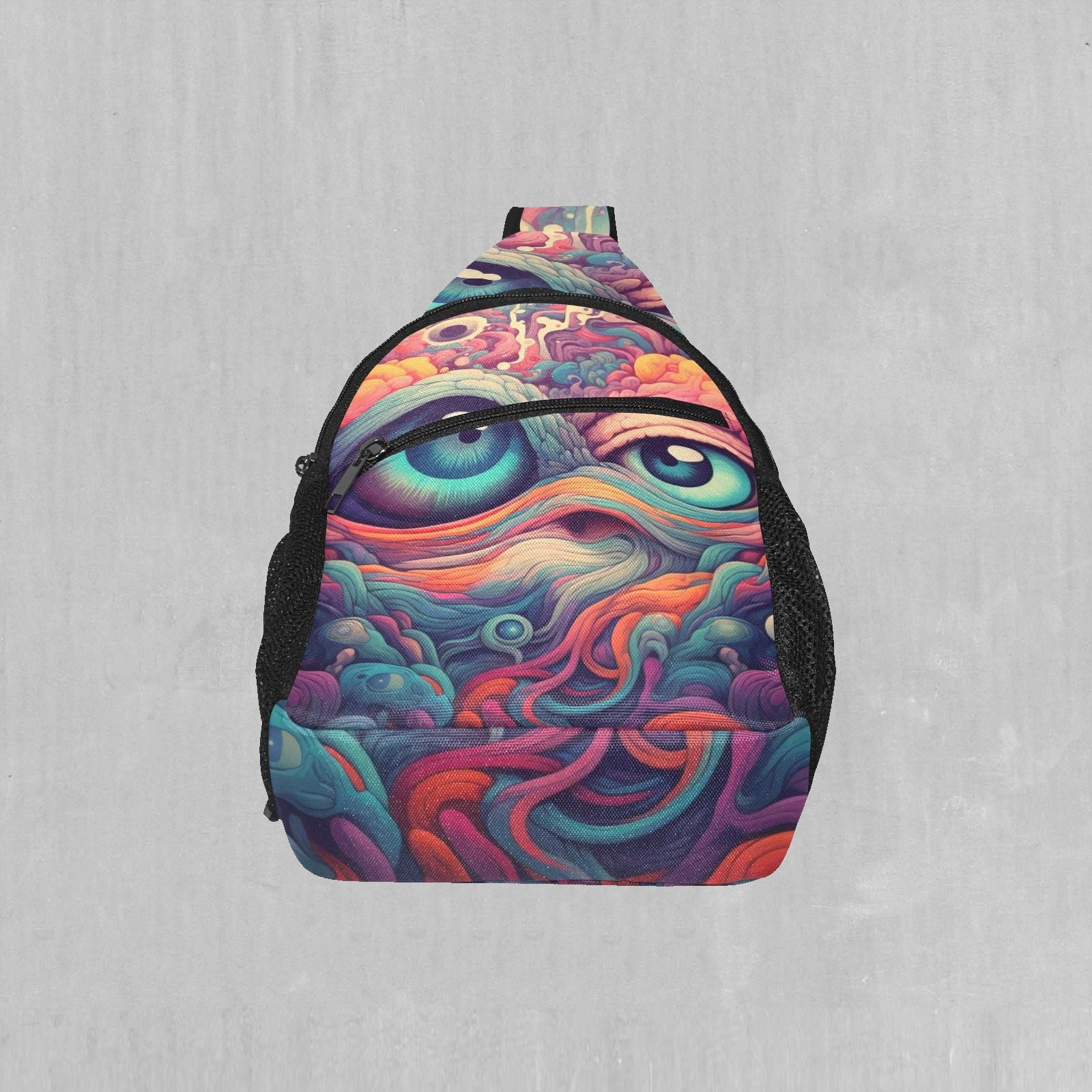 Mind Iris Psychedelic Sling Fanny Pack Crossbody Festival Bag - Etsy