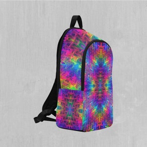 Tek Quantum Rainbow Adventure Festival Psychedelic Backpack With Laptop ...