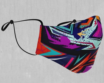 Graffiti Face Mask - Etsy