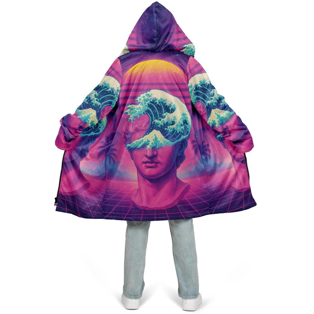 Tidalus Zip Cloak Vaporwave Zip Cloak Retro Zip Cloak Streetwear Zip ...
