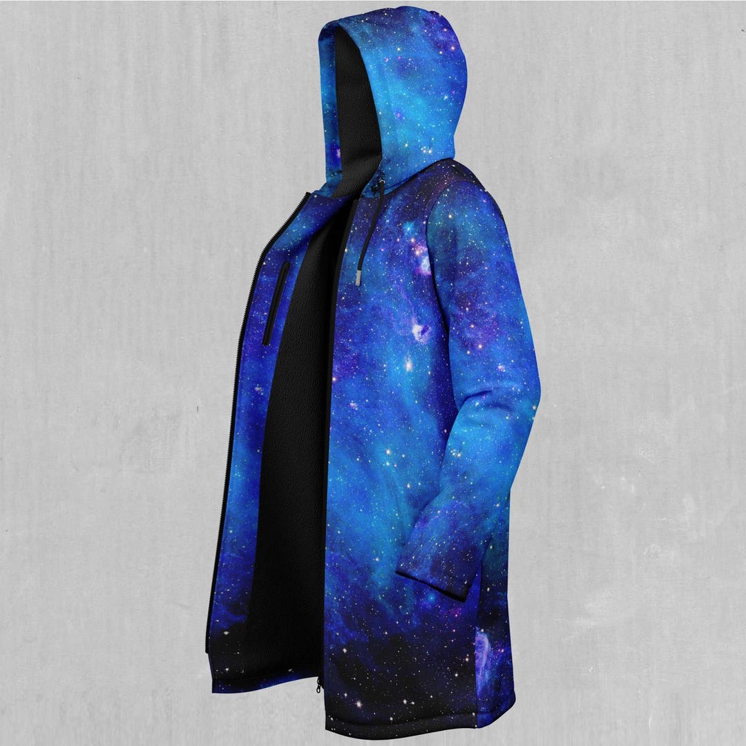 Stardust Galaxy Nebula EDM Rave Festival Sherpa Lined Hooded Zip up ...