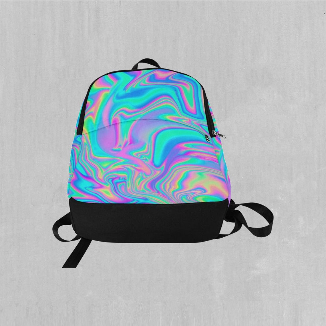 Holographic Adventure Festival Psychedelic Backpack With - Etsy
