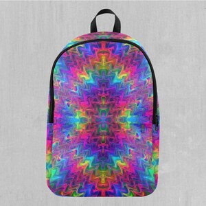 Tek Quantum Rainbow Adventure Festival Psychedelic Backpack With Laptop ...