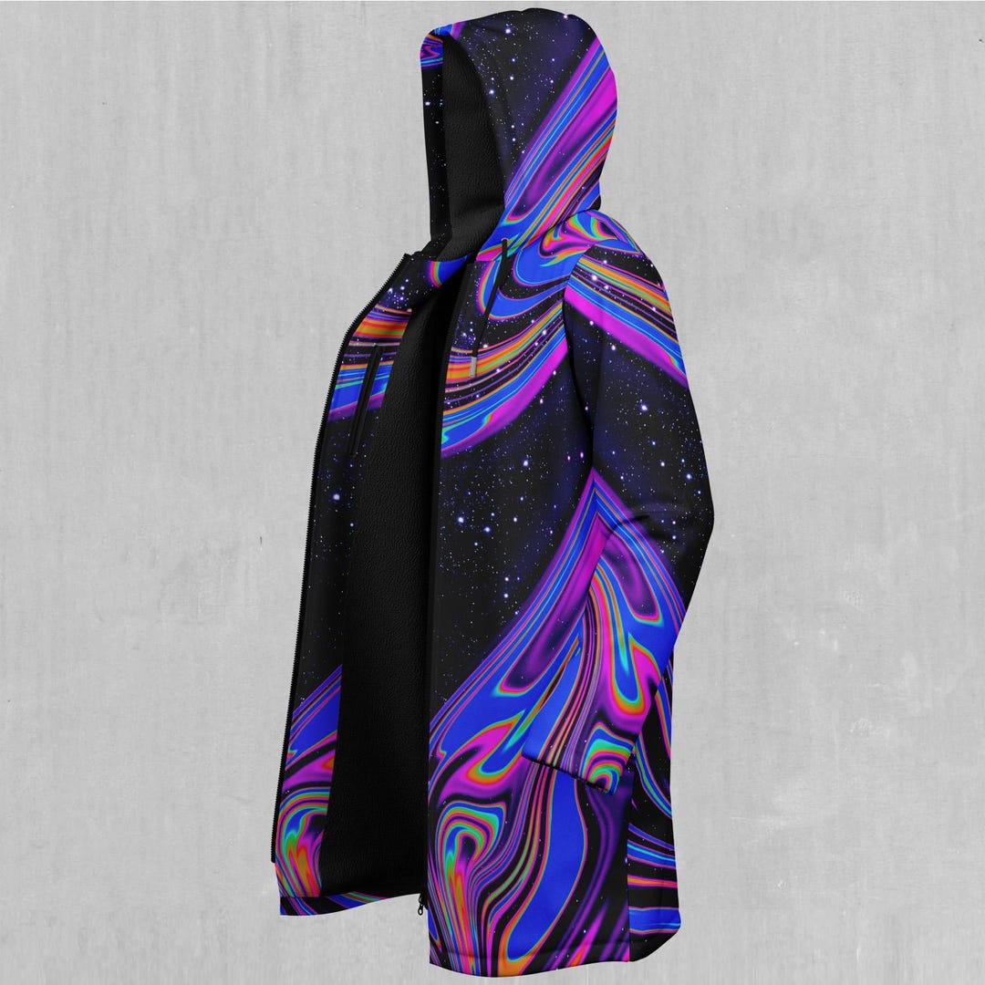 Chromatic Cosmos Galaxy Nebula EDM Rave Festival Sherpa Lined Hooded ...