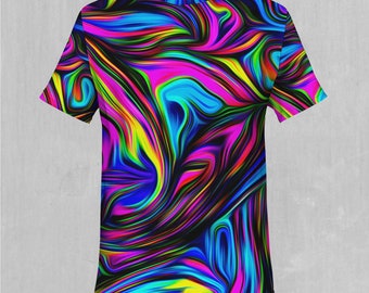 Geocidic Psychedelic Blue/purple EDM Rave Festival All Over Print Tee ...