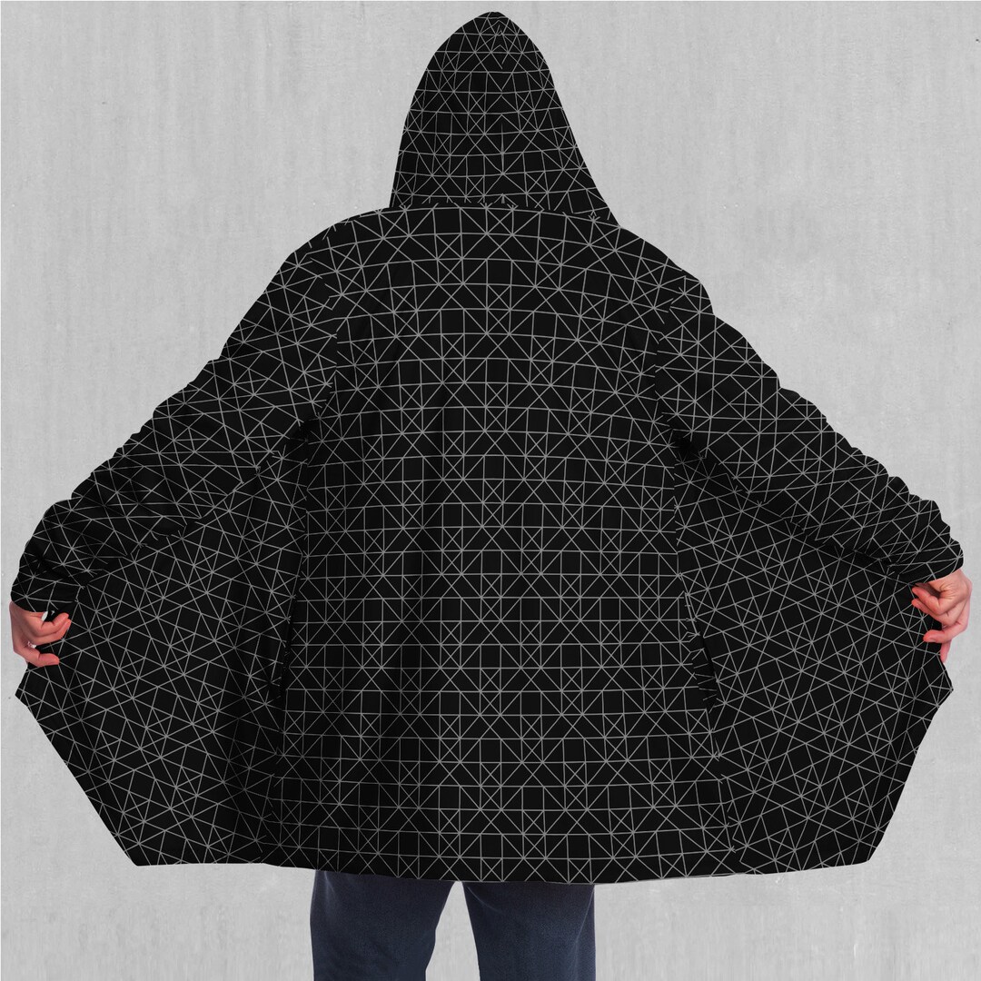 Esoteric Sacred Geometry EDM Rave Festival Sherpa Lined Hooded Cloak - Etsy