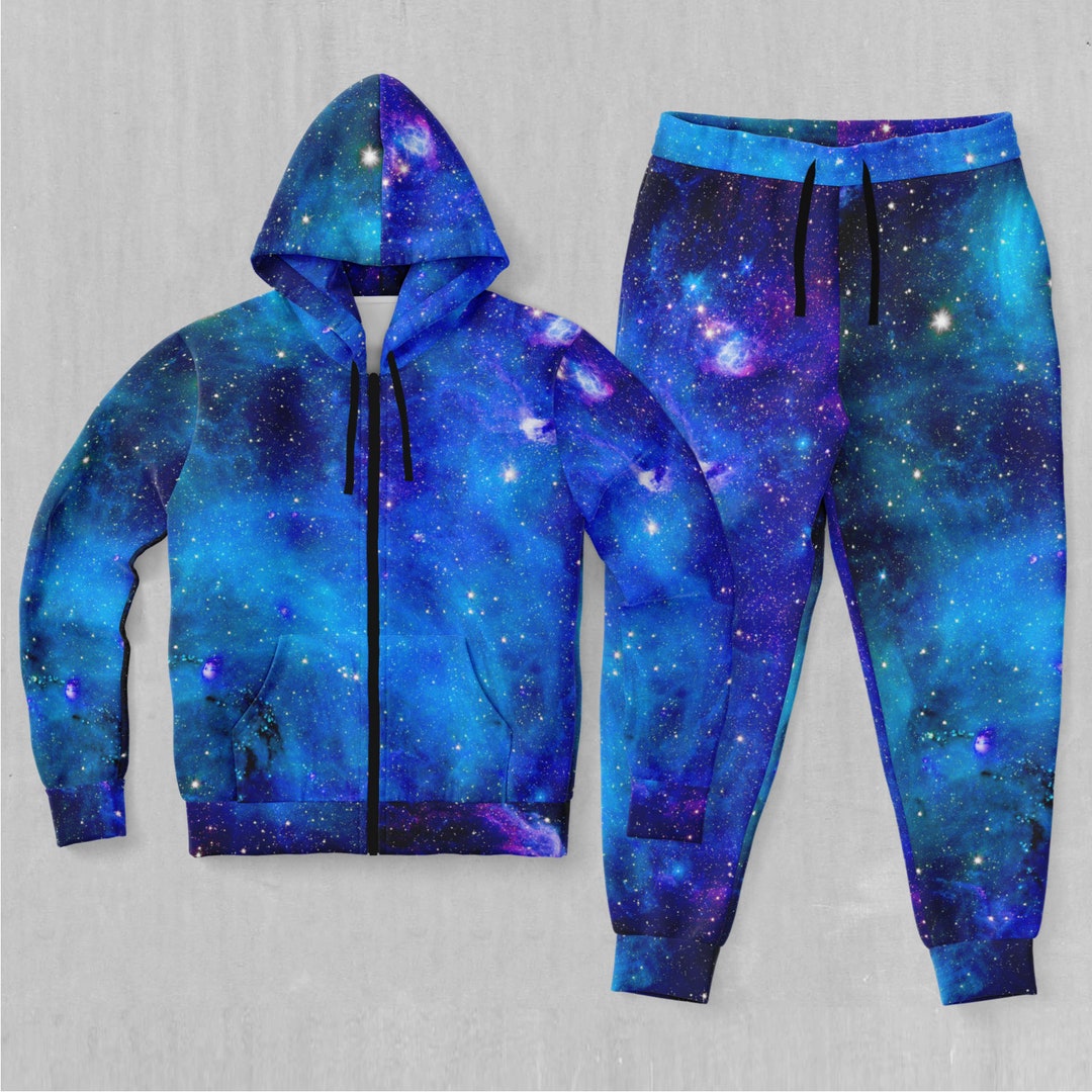Stardust Galaxy Outer Space Zip-up Hoodie and Joggers Set Tracksuit - Etsy