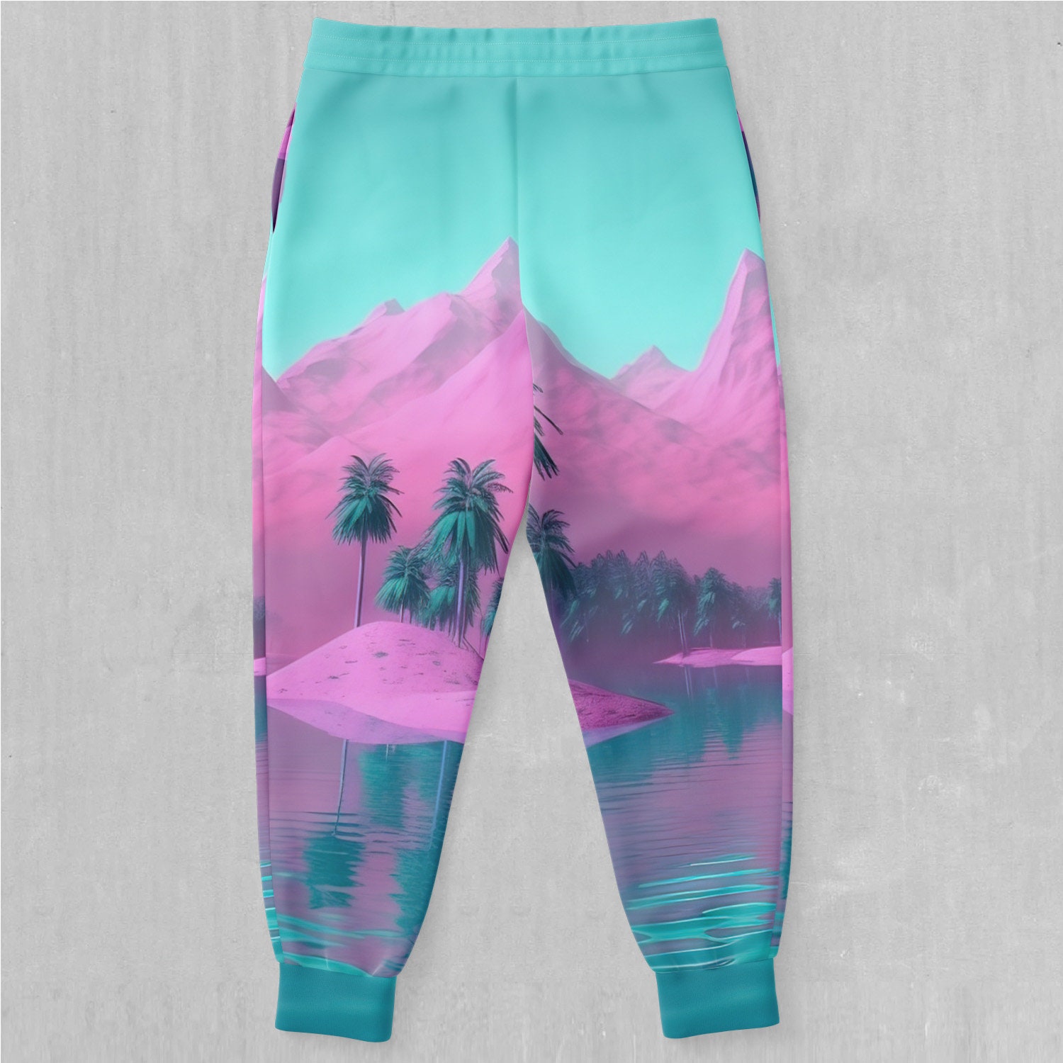 River of Bliss Retro Vaporwave Pastel Color Joggers - Etsy